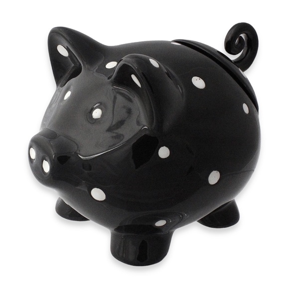 Temptations | Kitchen | Temptations Pig Salt Spice Holder Black White ...